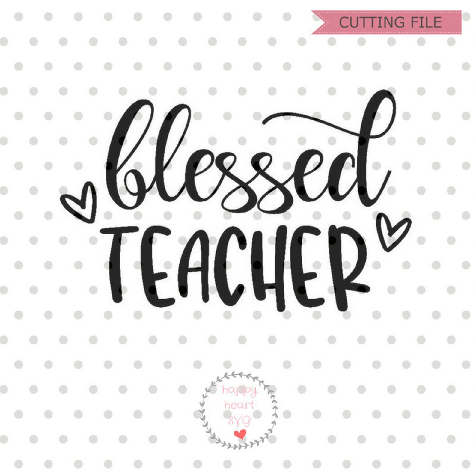 Blessed Teacher SVG Teacher Svg Dxf and Png Instant - Etsy