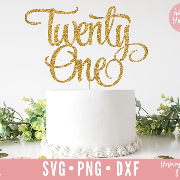 21 Cake Topper - Etsy