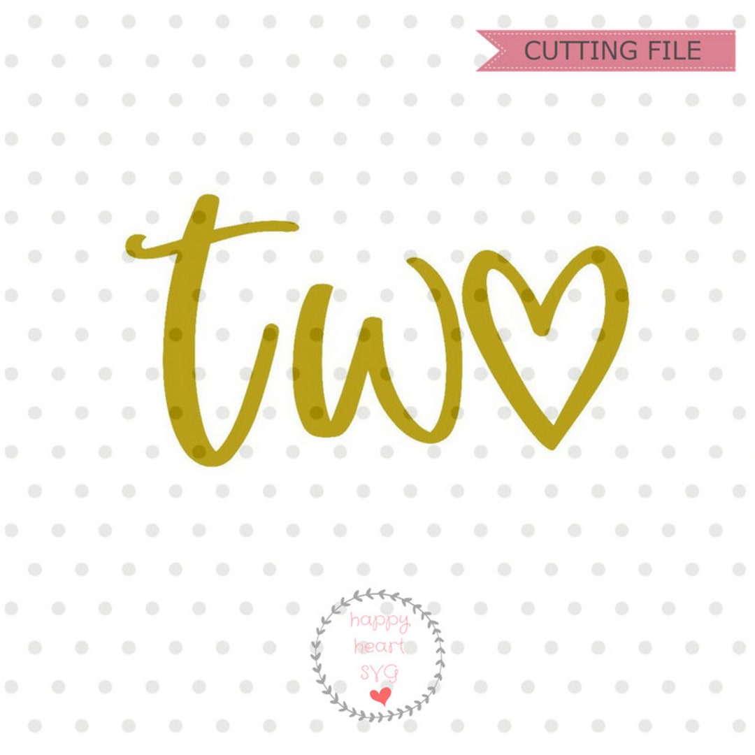 Two SVG, Second Birthday Svg, Dxf and Png Instant Download, Girl's ...