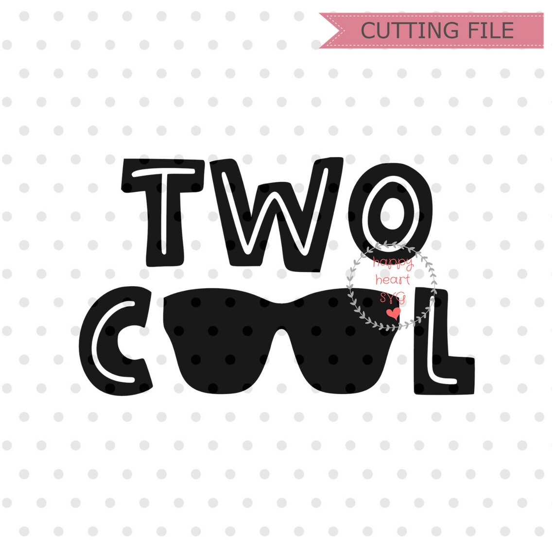 Two Cool SVG Second Birthday Svg Dxf and Png Instant | Etsy