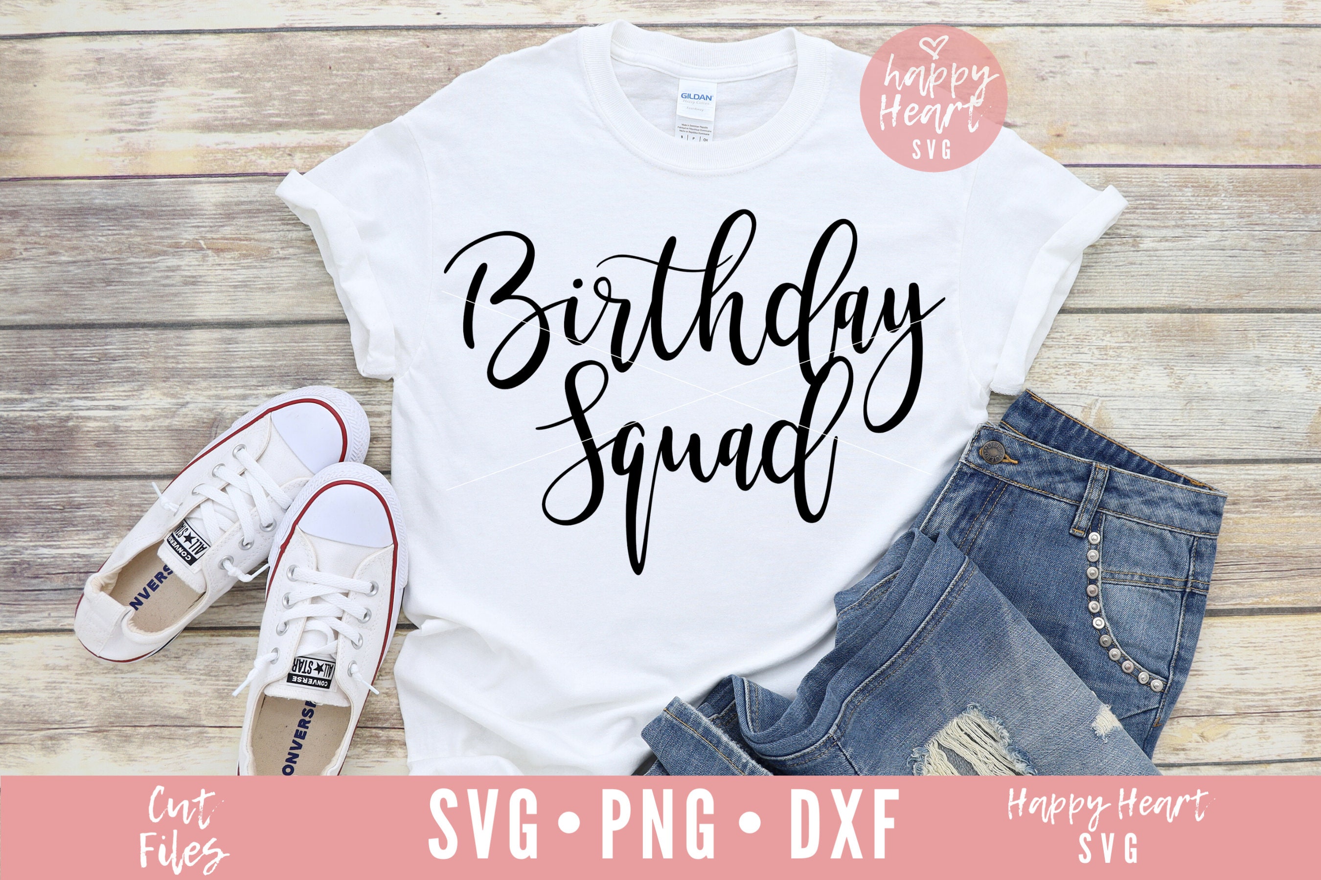 Birthday Squad SVG Birthday Svg Dxf and Png Instant - Etsy