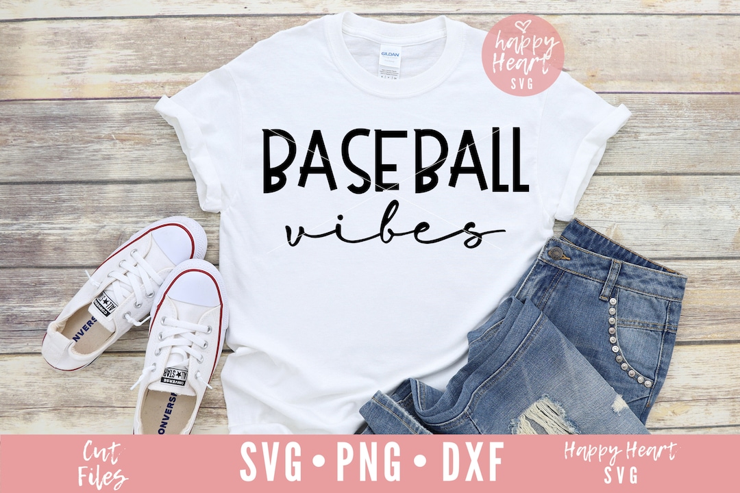 Baseball Vibes Svg, Game Day SVG, Baseball Svg, Dxf and Png Instant ...