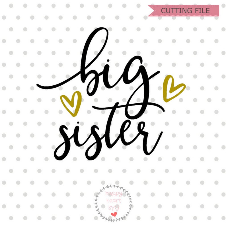 Hermana mayor SVG hermana svg dxf y png descarga - Etsy España
