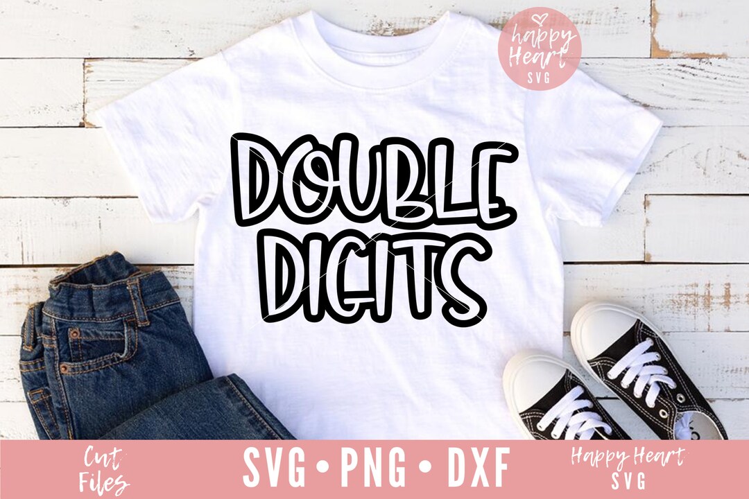 Double Digits SVG, Ten Svg, Birthday Boy Svg, Dxf, Png Instant Download ...