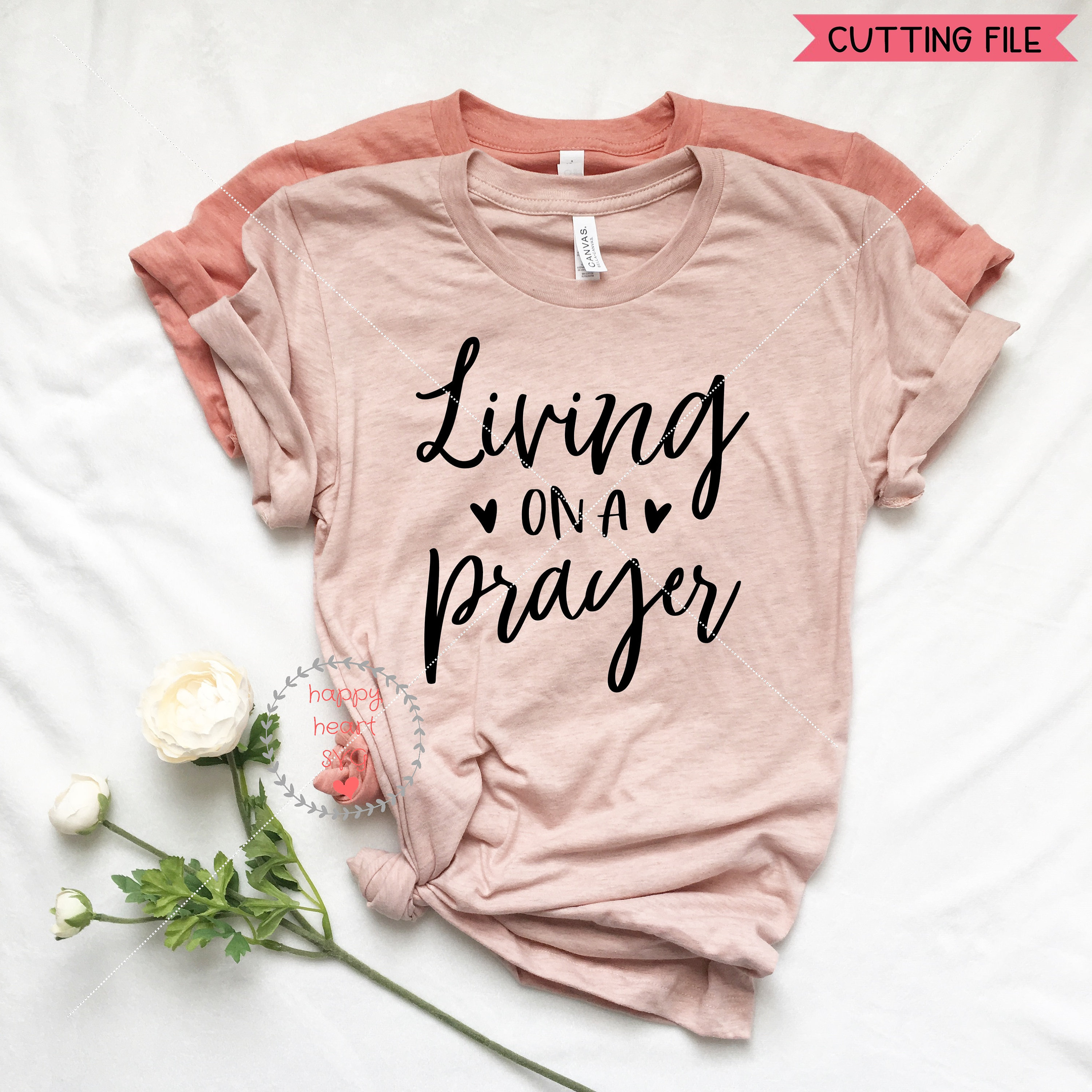 Living on A Prayer Svg Pray Big Svg Prayer SVG Faith Svg - Etsy