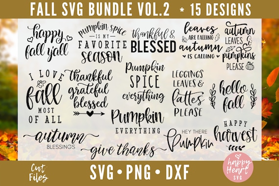 Fall Bundle Fall SVG Bundle Fall Sign Bundle Fall Svg Dxf - Etsy