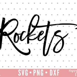 Rockets Svg, Basketball Svg, Game Day SVG, Rockets Team Svg, Dxf, Png ...