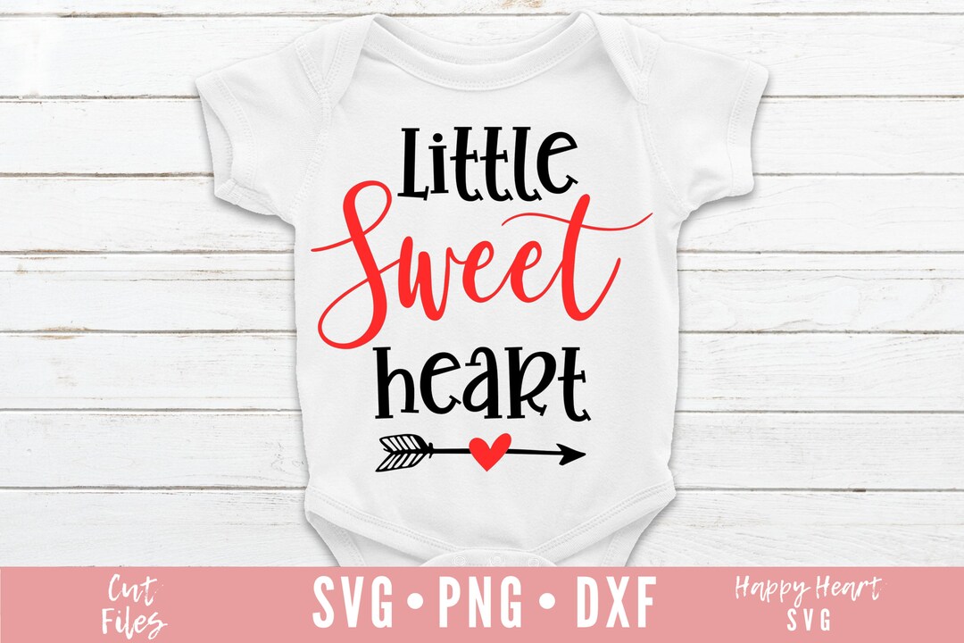 Little Sweet Heart Svg, Kids Valentine Svg, Baby Valentine Svg ...