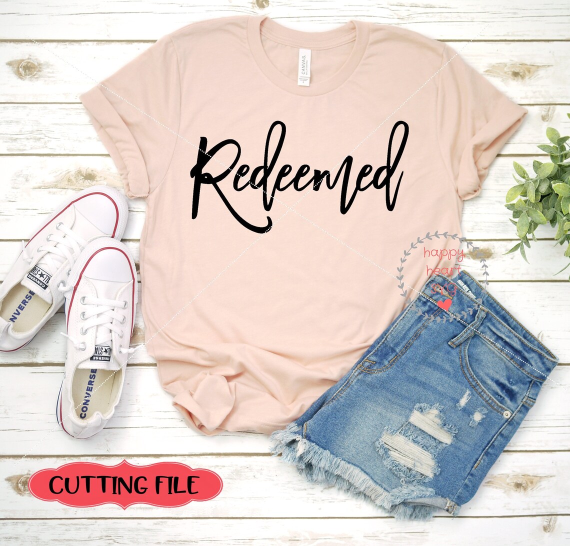 Redeemed SVG Easter svg dxf and png instant download | Etsy
