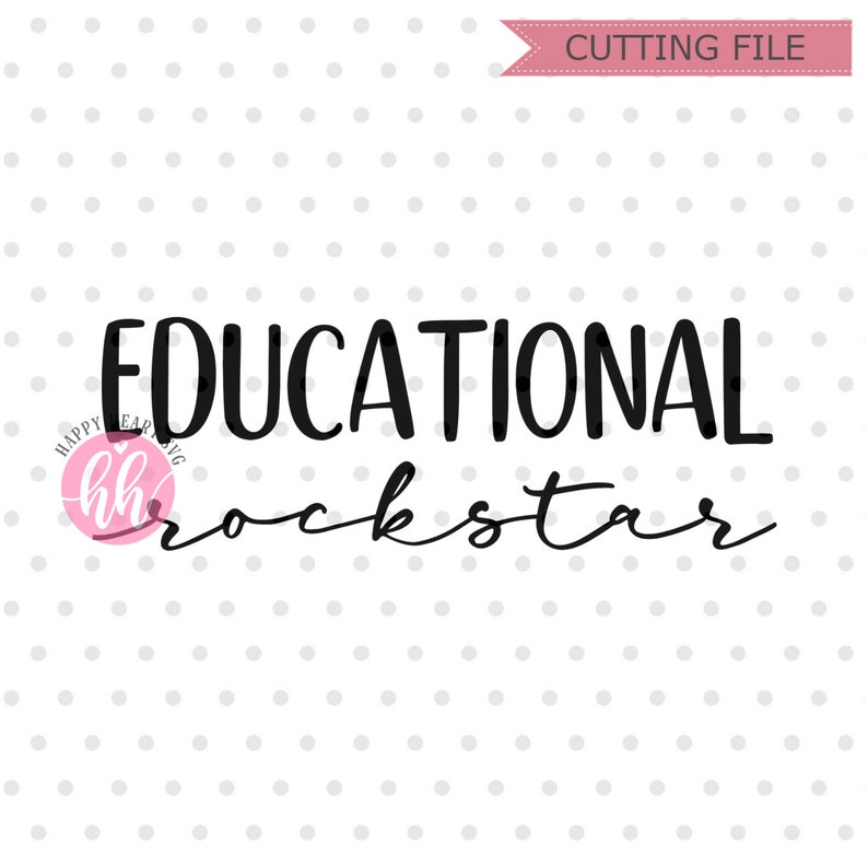 Educational Rockstar Svg Teacher Svg Dxf Png Instant | Etsy