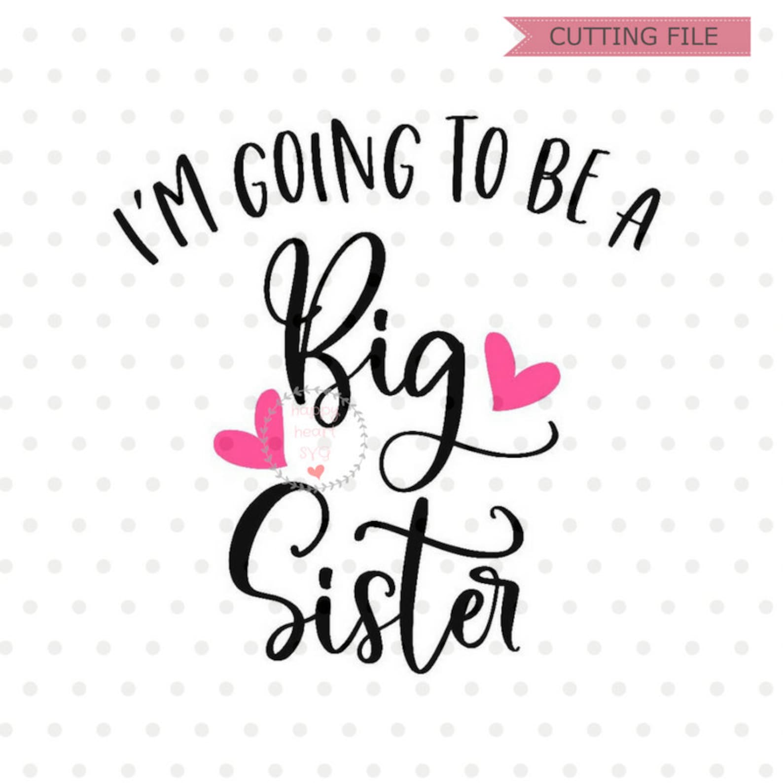 Voy a ser una hermana mayor svg Promovido a Hermana Mayor - Etsy España
