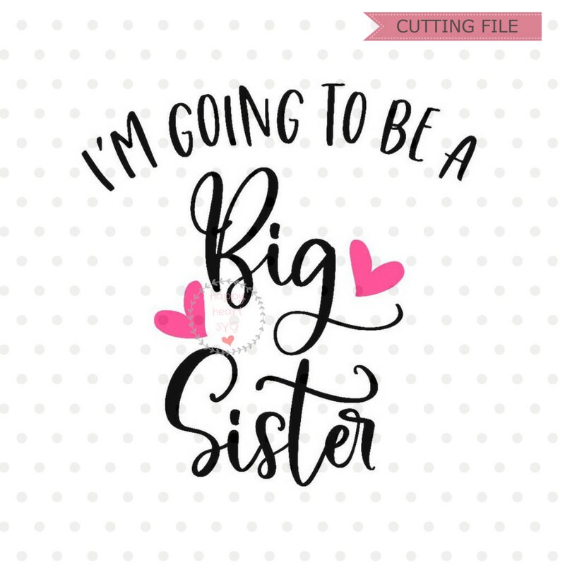 Voy a ser una hermana mayor svg Promovido a Hermana Mayor | Etsy