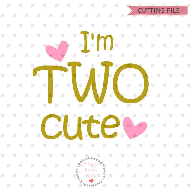 Embellishments Papercraft Two Cool SVG 2nd birthday SVG for Cricut and ...