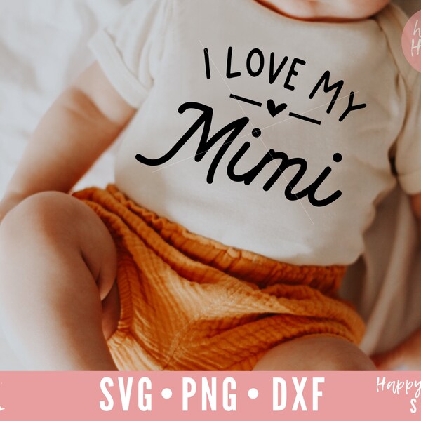 My Mimi Loves Me Svg - Etsy