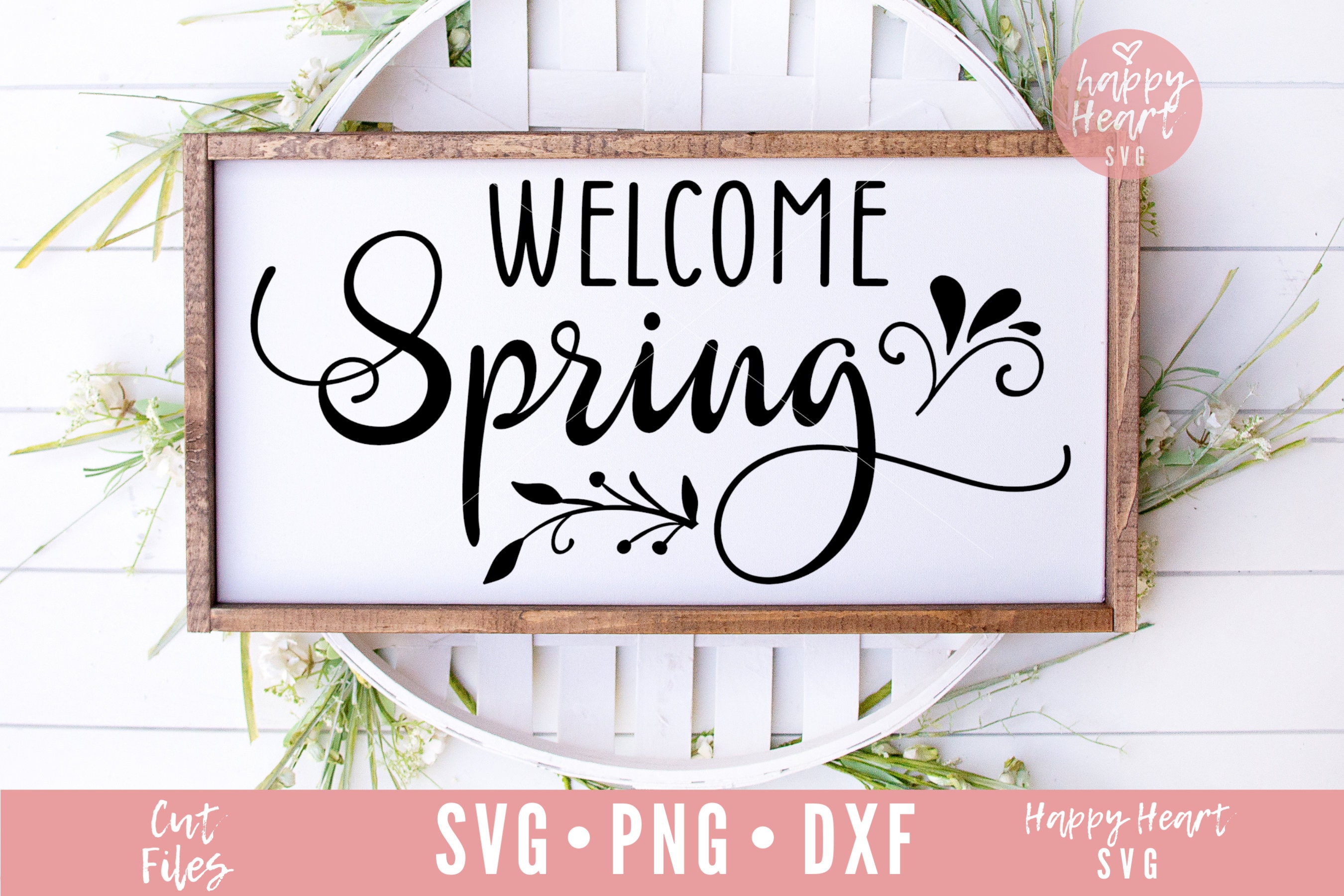 Welkom Lente SVG Hallo Lente Lente svg dxf png instant - Etsy Nederland