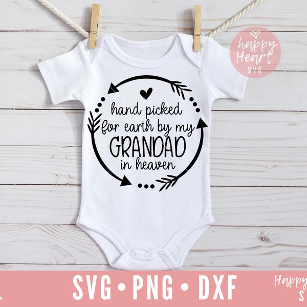 Grandad in Heaven Svg - Etsy