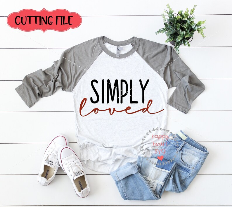 Simply Loved SVG Love Svg Dxf and Png Instant Download - Etsy