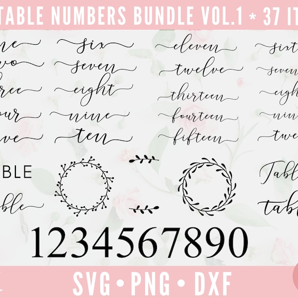 Canvas Table Numbers - Etsy