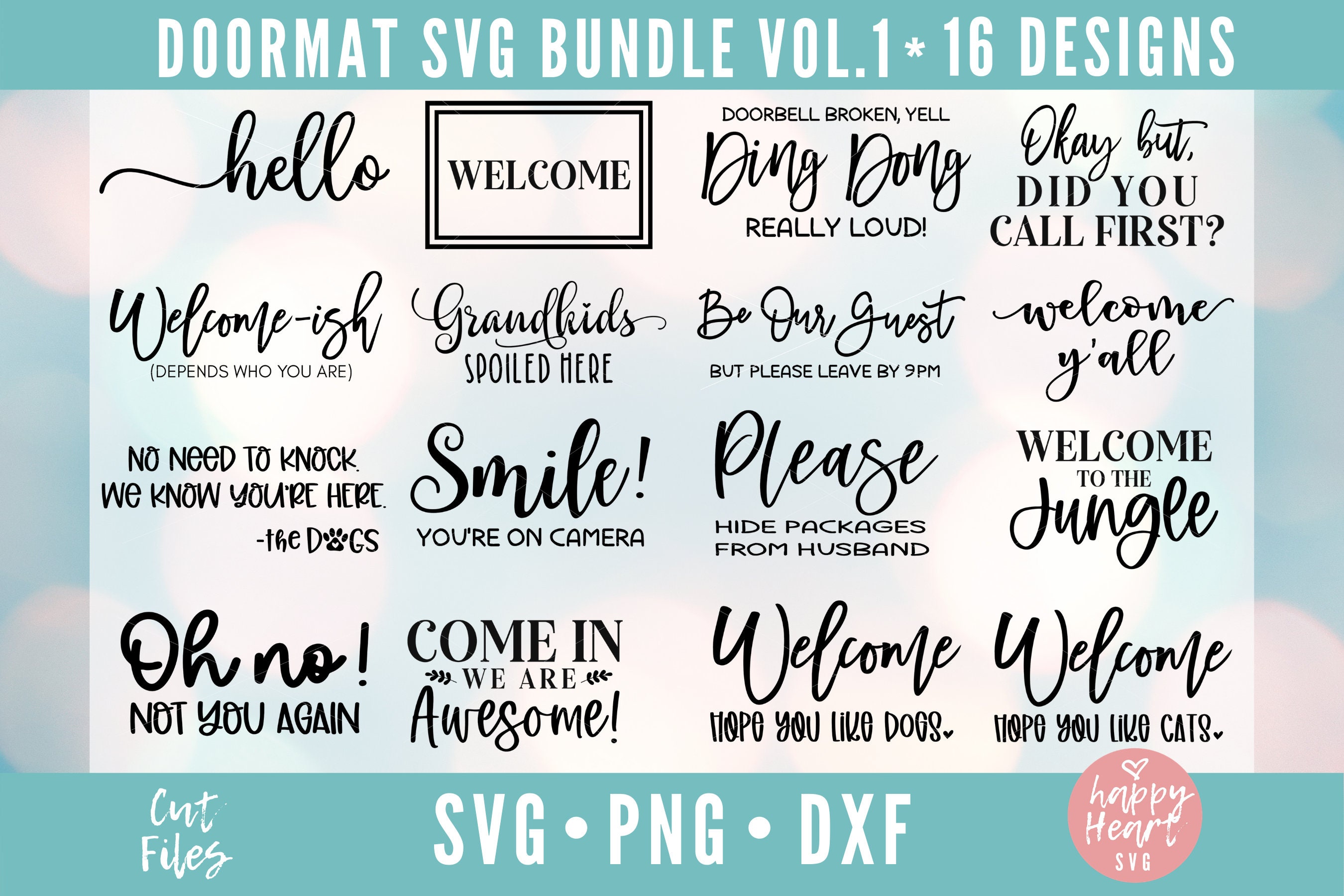 Doormat Bundle Doormat SVG Bundle Funny Doormat Bundle - Etsy