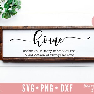 Home Definition SVG, Home Svg, Home Sweet Home Svg, Dxf, Png Instant ...