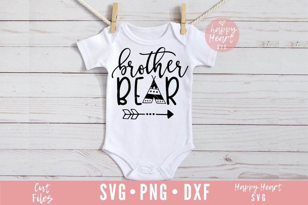 Brother Bear SVG, Family Bear, Cricut, Silhouette (digital Download ...