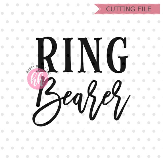 Ring Bearer SVG Ring Scurity Svg Wedding SVG Bridal Party | Etsy