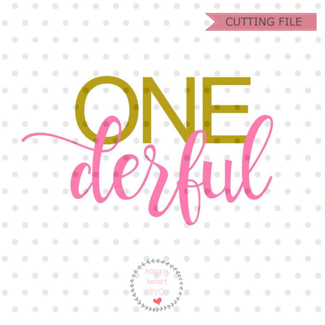 One Derful SVG First Birthday Svg Dxf and Png Instant - Etsy Singapore