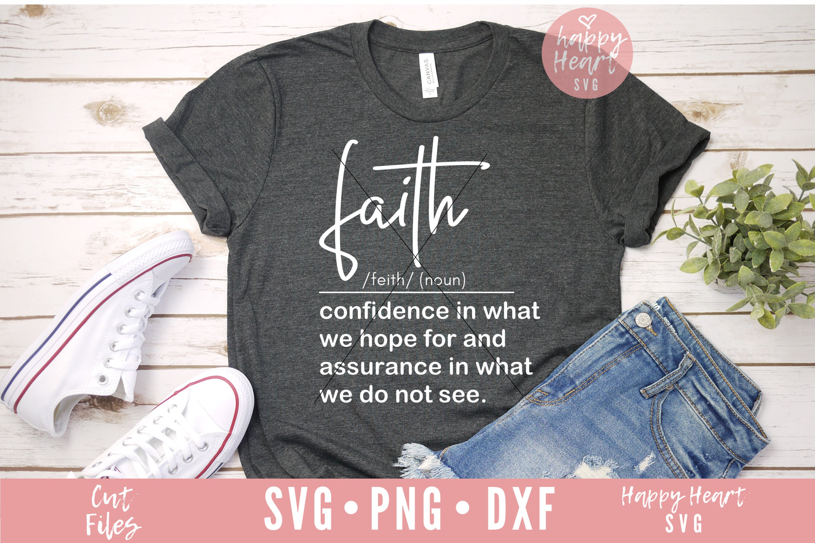 Fe svg Definición de fe svg Fe sobre el miedo SVG dxf | Etsy