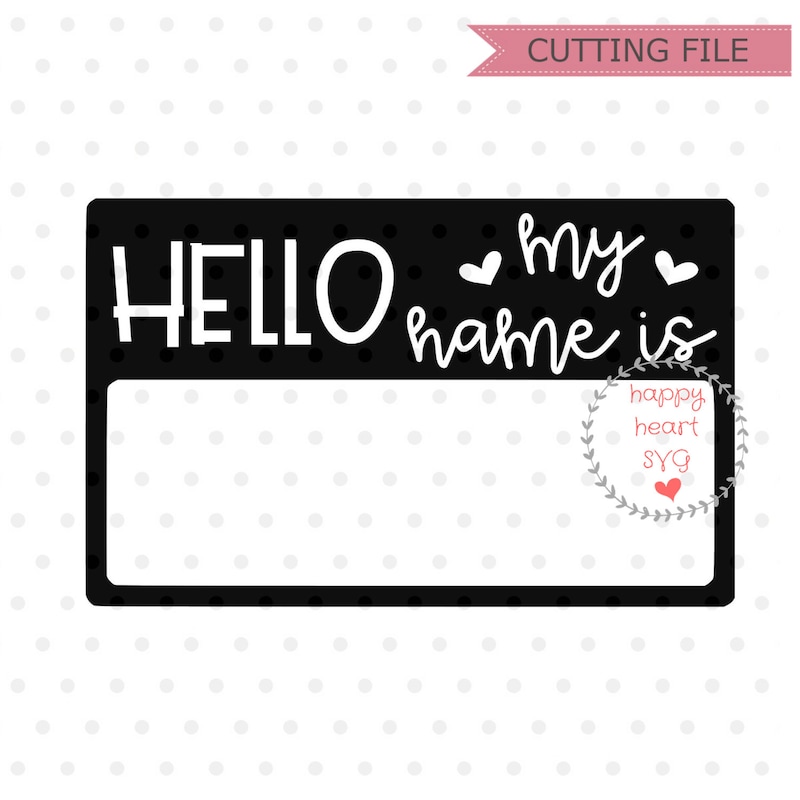 Hello Im Name Tag - Etsy