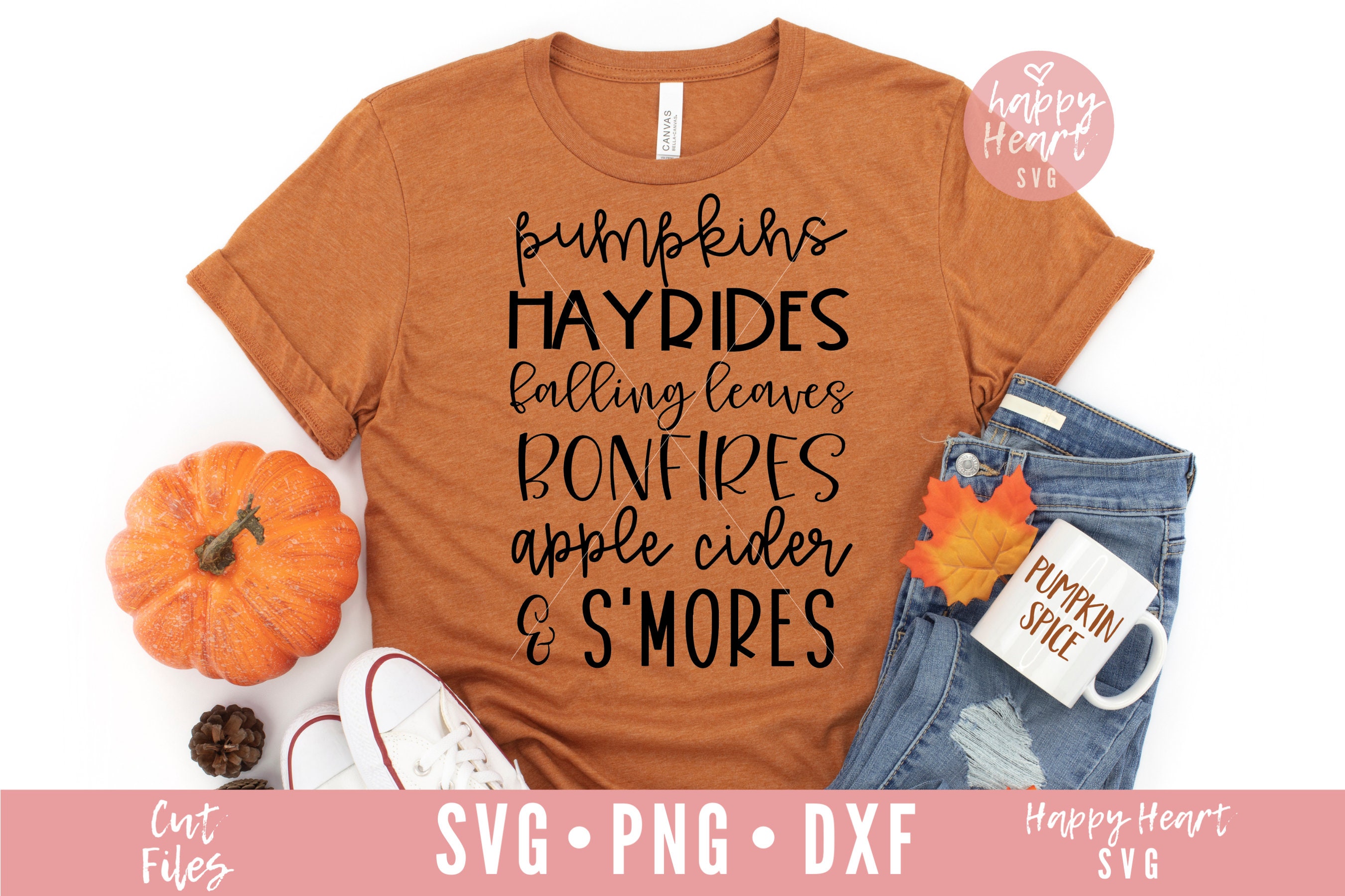 Pumpkins Hayrides Falling Leaves Bonfires Apple Ciders and | Etsy