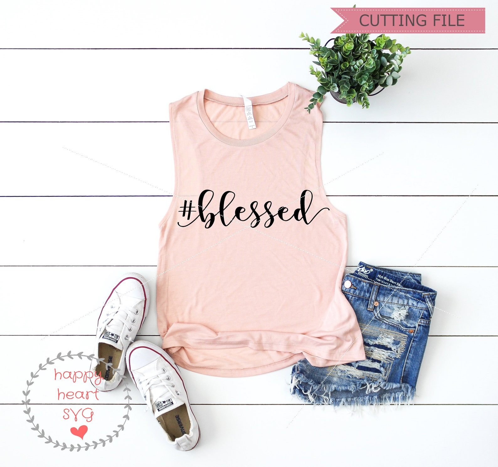Blessed SVG, Hashtag Blessed Svg, Dxf and Png Instant Download ...