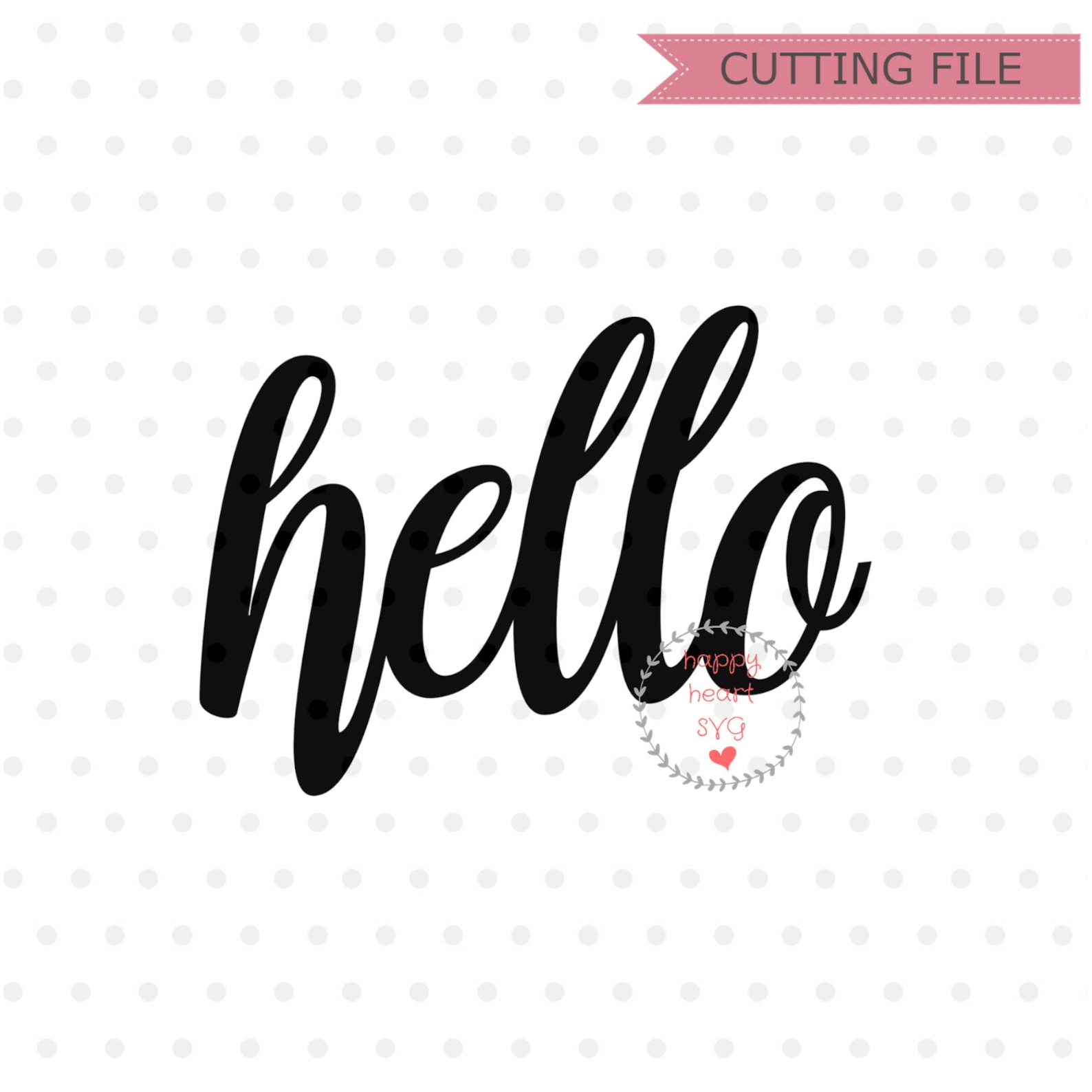 Hello SVG Welcome Svg Dxf and Png Instant Download Door | Etsy