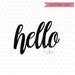 Hello SVG, Welcome Svg, Dxf and Png Instant Download, Door Sign SVG ...
