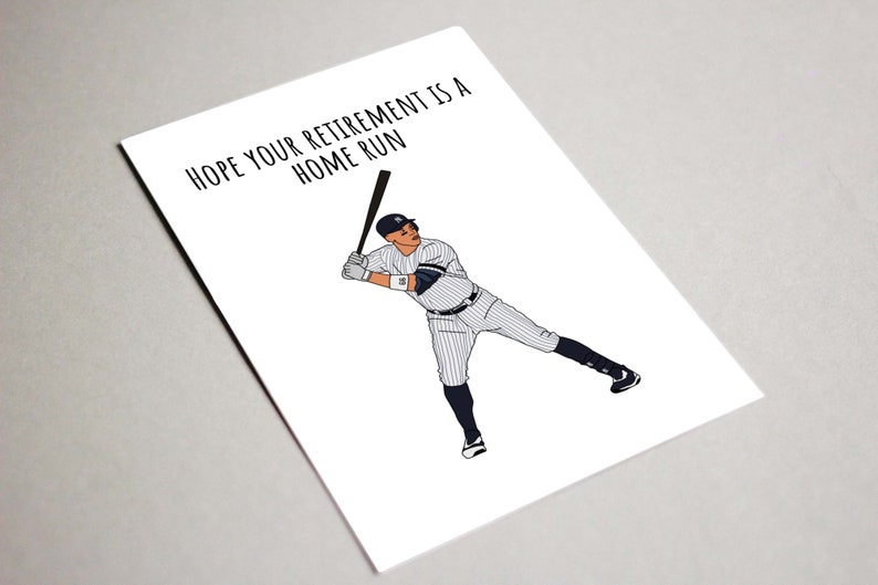 Aaron Judge Retirement Card, Printable Card, Hope Your Retirement is a ...