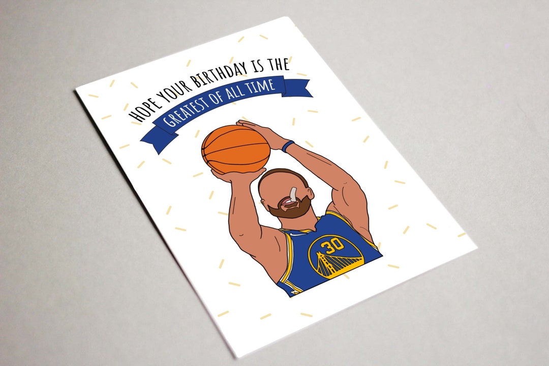 Steph Curry Birthday Card, Printable Card, Hope Your Birthday is the ...