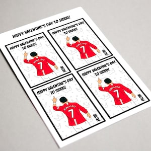 Ronaldo Valentine Card, Printable Card, Cristiano Ronaldo Valentine ...