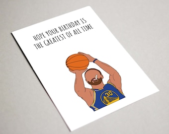 Steph Curry Birthday Card - Etsy Singapore