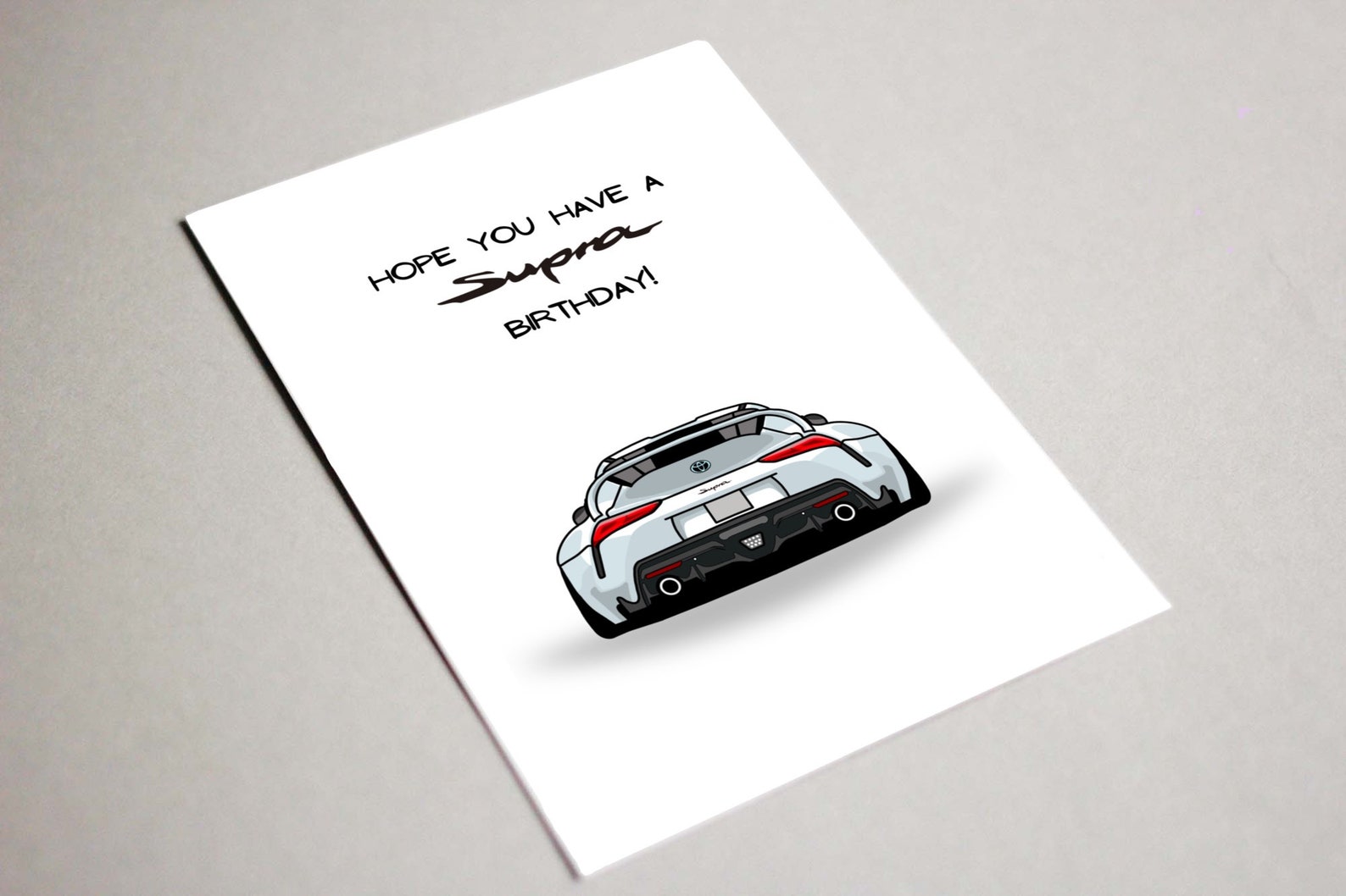 Toyota Supra Printable Card, Hope You Have a Supra Birthday, Toyota ...