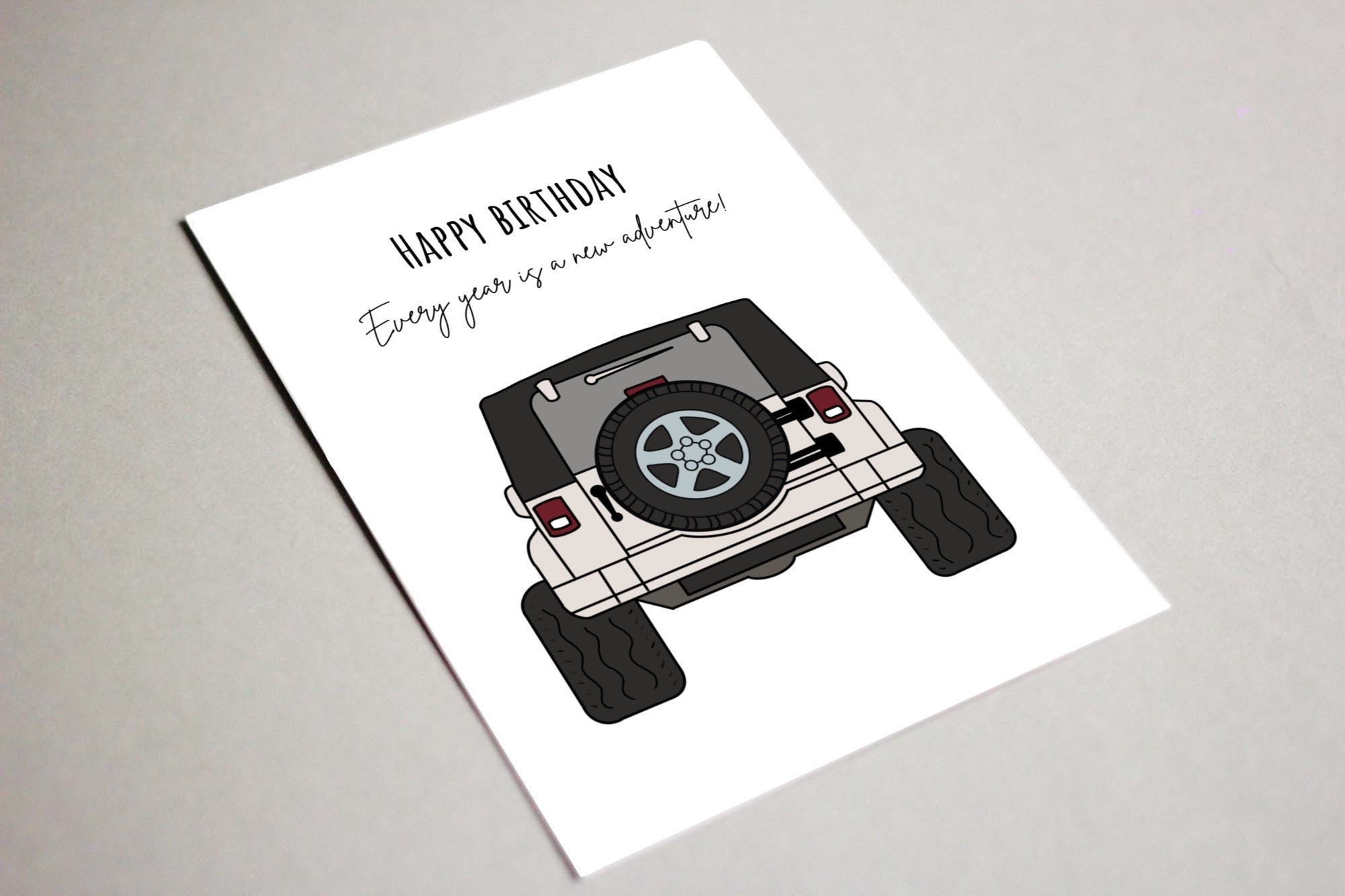 Jeep Wrangler Birthday Greetings