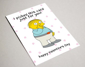 Simpsons Valentine Card - Etsy