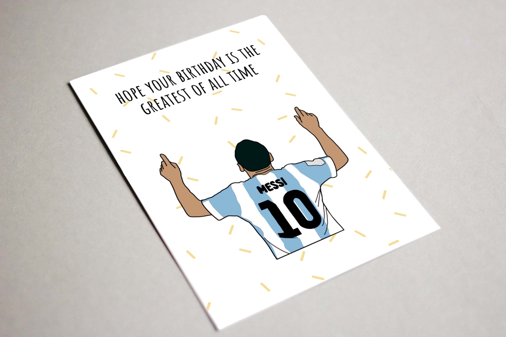 Messi Birthday Card Printable Card Hope Your Birthday is the - Etsy ...