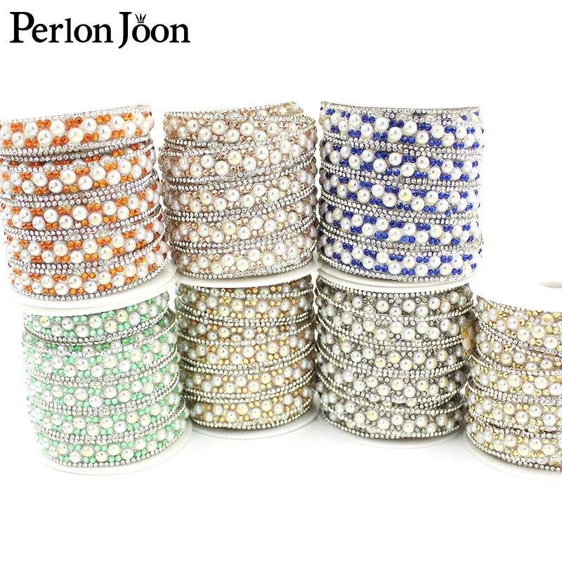 HOT FIX Pearl 1-5 YARD Multicolour Spots Rhinestone Spotted - Etsy