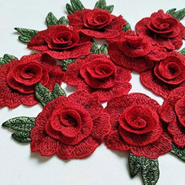 Large Rose Applique - Etsy