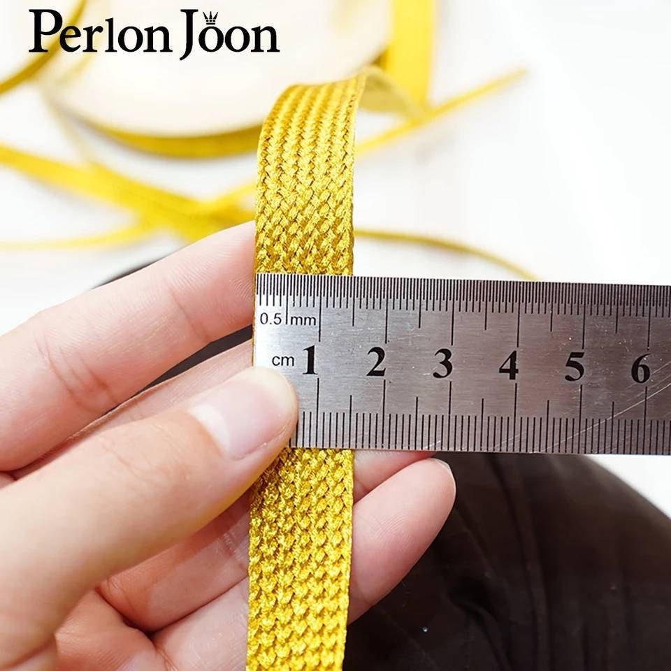 Gold Braid Woven 10-20 YARDS Decorative Thread Trim Strap Golden Hem ...