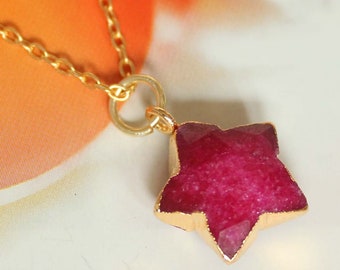 Ruby Pendant - Etsy