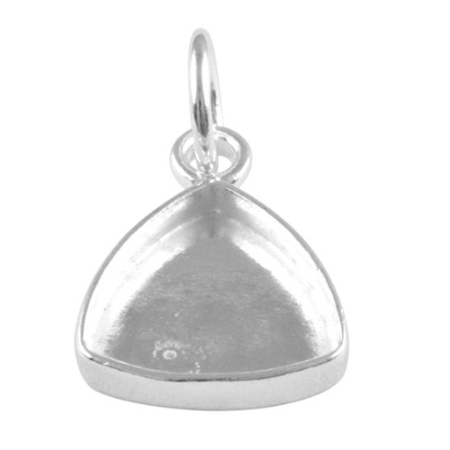 925 Sterling Silver Pear Blank Bezel Cup Pendant Collet | Etsy