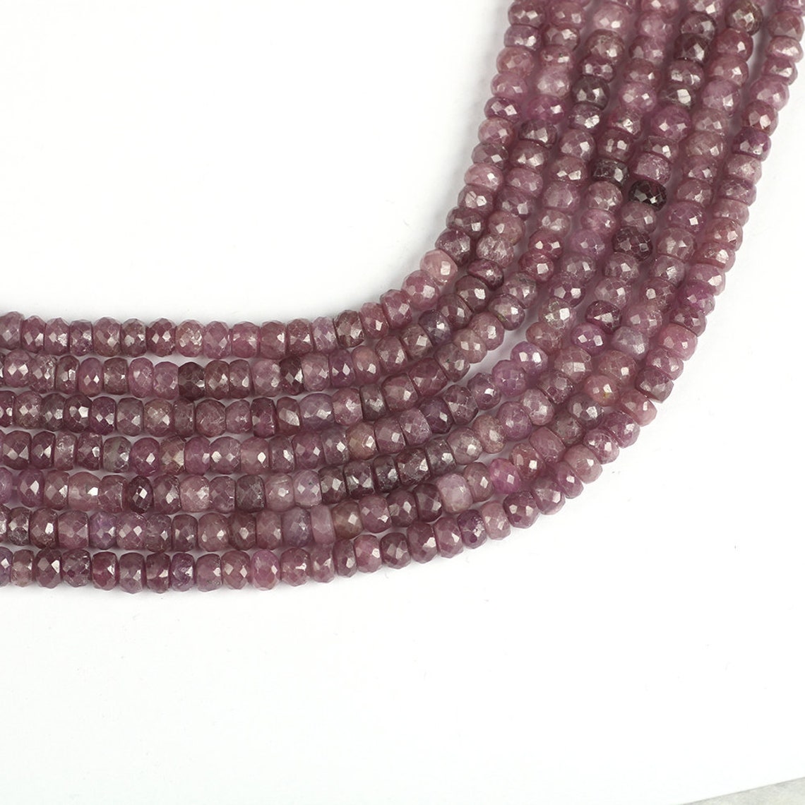 Natural Black Rutile Quartz Ruby Roundel Facet 5 Mm 13 Inches - Etsy