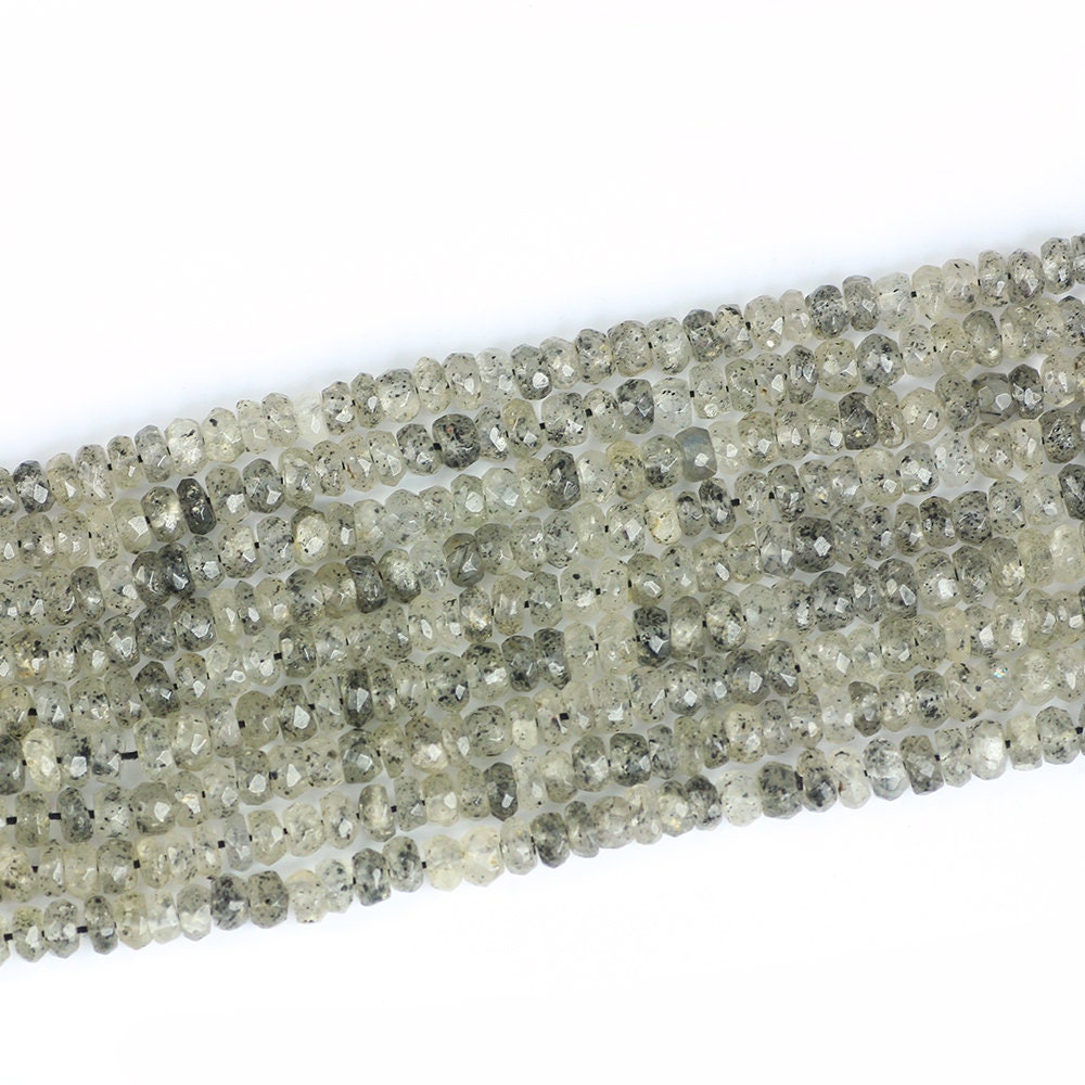 Natural Black Rutile Quartz Ruby Roundel Facet 5 Mm 13 Inches - Etsy