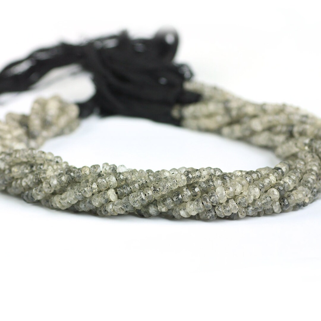 Natural Black Rutile Quartz Ruby Roundel Facet 5 Mm 13 Inches - Etsy