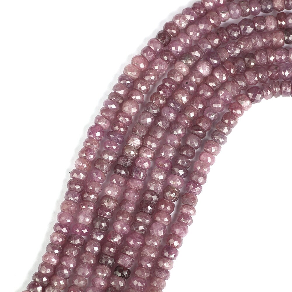 Natural Black Rutile Quartz Ruby Roundel Facet 5 Mm 13 Inches - Etsy